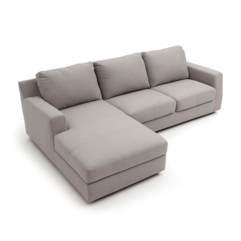 Sofá En L 3 Cuerpos Felpa - Mueblart