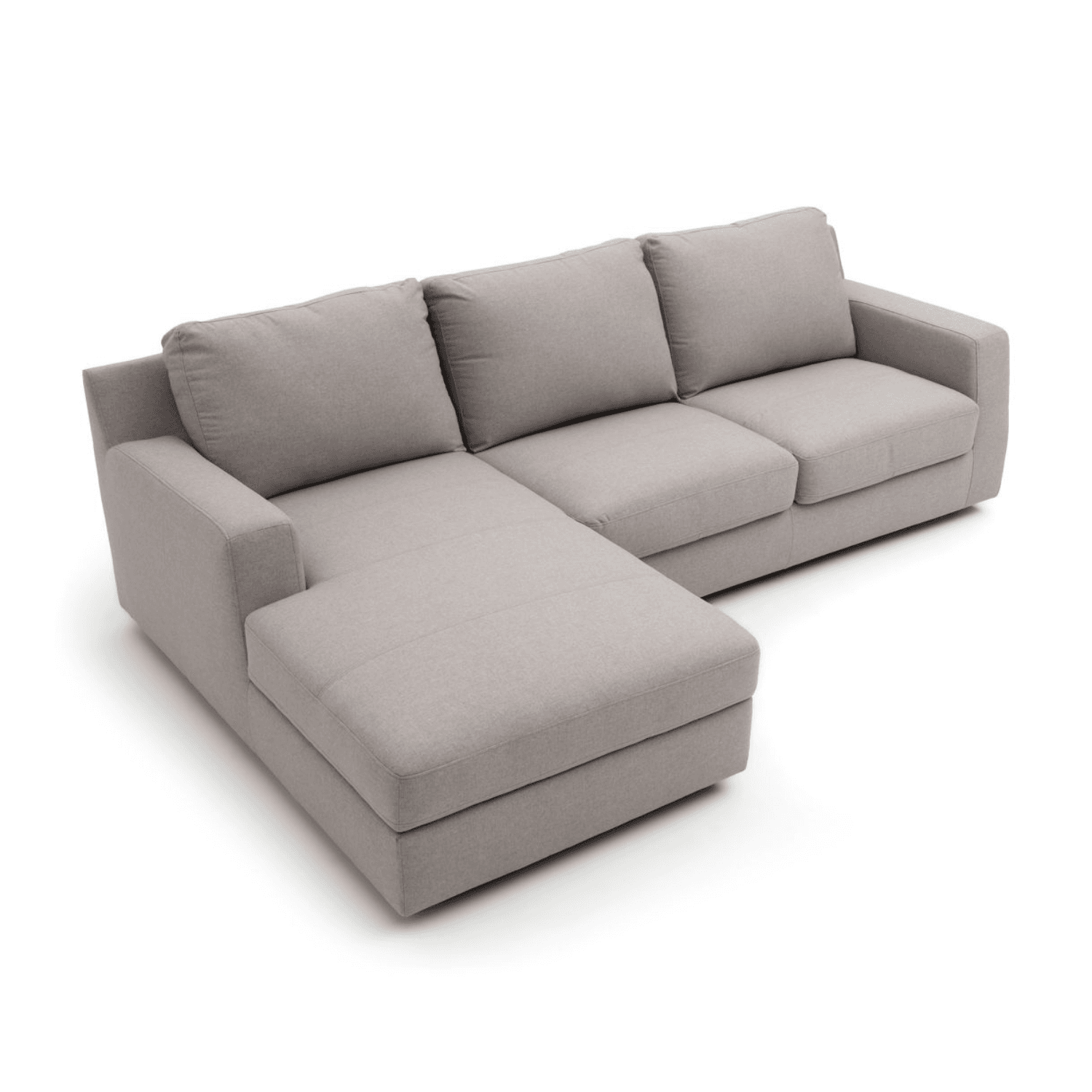 Sofá En L 3 Cuerpos Felpa - Mueblart